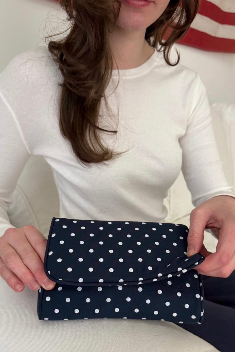 Polka Dots Makeup Bag – Brandy Melville Australia